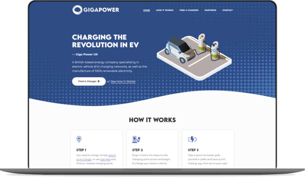 Web Design For Clean Energy And EV Charging by Athena